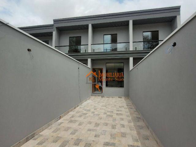 Sobrado em Chácara Águas da Pedra, Itaquaquecetuba/SP de 69m² 2 quartos à venda por R$ 369.900,00