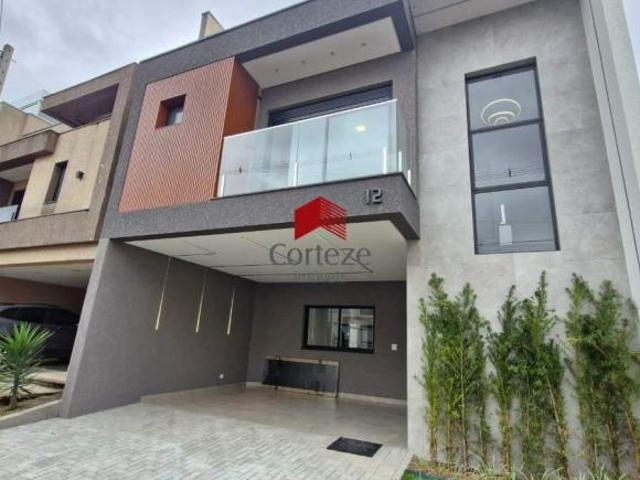 Sobrado em condomínio com 144,48m² 3 quartos, à venda, no bairro Costeira em São José dos Pinhais
