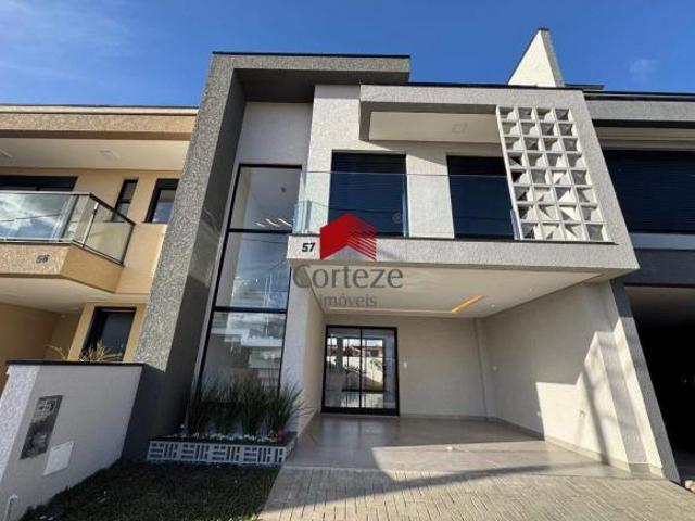 Sobrado em condomínio com 145,6m² 3 quartos, à venda, no bairro Costeira em São José dos Pinhais