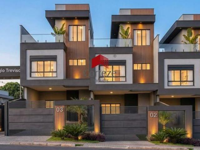 Sobrado em condomínio com 150m² 3 quartos, à venda, no bairro Água Verde em Curitiba