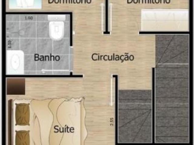 Sobrado em Condomínio para Venda em Santo André, Vila Curuçá, 3 dormitórios, 1 suíte, 4 banheiros, 2