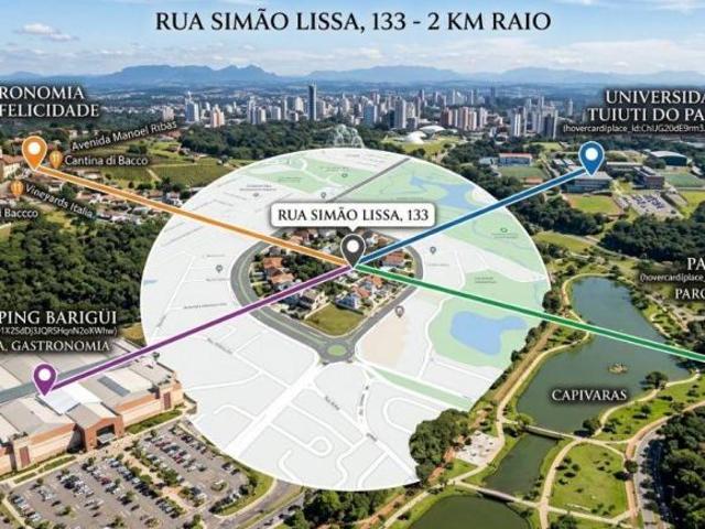 Sobrado em condomínio próximo ao Parque Barigui