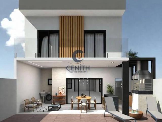Sobrado EM CONSTRUÇÃO c/ 140m², 3 Dorms 1 Ste e Lazer de Condomínio