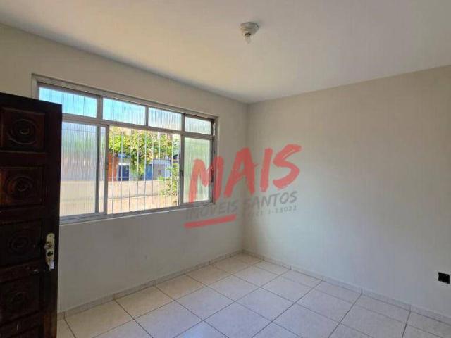 Sobrado em Rádio Club, Santos/SP de 128m² 3 quartos para locação R$ 2.600,00/mes