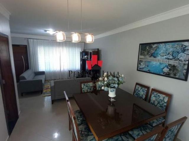 Sobrado Frontal com 3 dormitórios suítes, área gourmet e 4 vagas