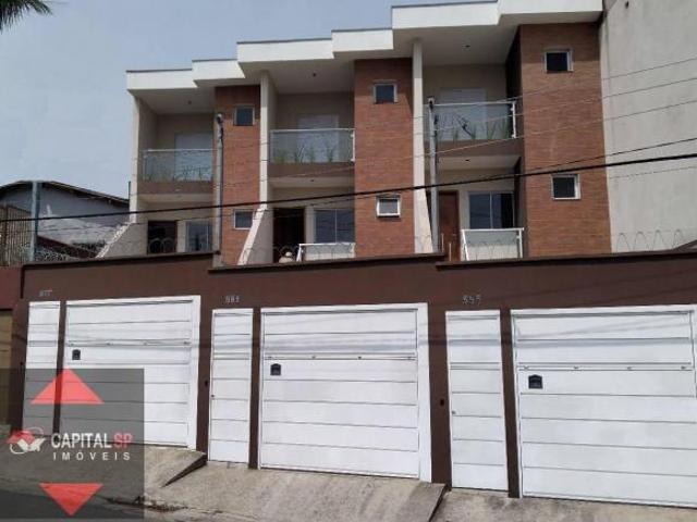 Sobrado frontal novo à venda, 03 quartos sendo 01 suíte, sacada, 02 vagas, quintal, 135 m² por R$ 53