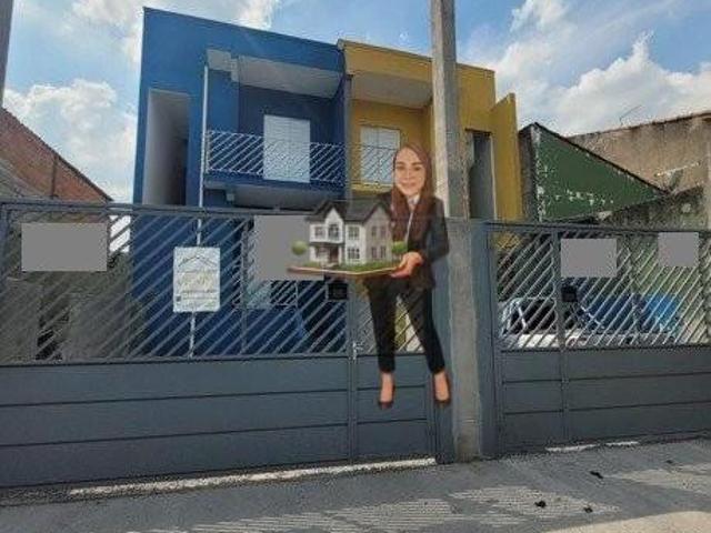 Sobrado geminado com uma vaga e dois dormitórios