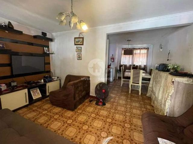 Sobrado geminado dois quartos no Marapé Santos
