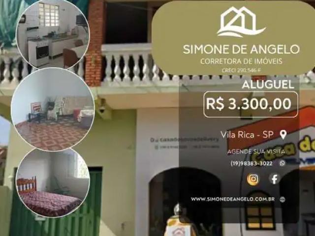 Sobrado para Locação em São Pedro, Vila Rica, 3 dormitórios, 1 suíte, 2 banheiros, 2 vagas