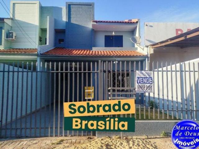 Sobrado para Venda em Cascavel, Brasília, 3 dormitórios, 1 suíte, 3 banheiros, 2 vagas