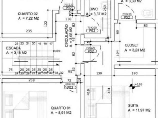 Sobrado para venda em Abranches de 148.00m² com 3 Quartos, 1 Suite e 2 Garagens