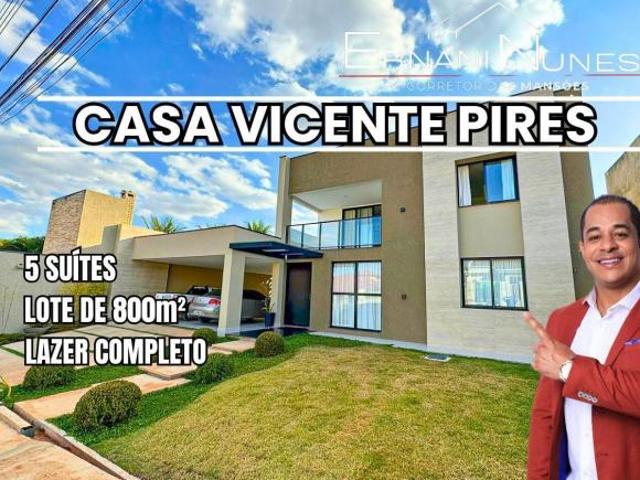 SOBRADO REFORMADO 5 SUITES LOTE 800 M VICENTE PIRES LAZER COMPLETO
