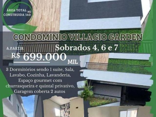 Sobrado Residencial à venda, 160 m² por R$ 699.000,00 Jardim Santa Inês São Paulo/SP