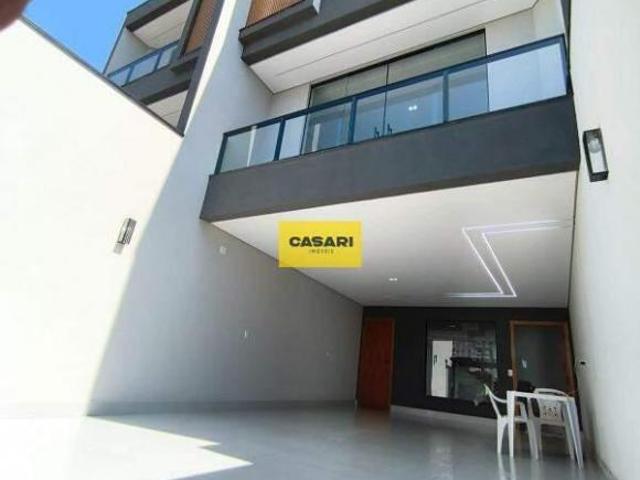 Sobrado residencial à venda bairro Assunção, SBC – 3 suítes, 4 vagas, fino acabamento