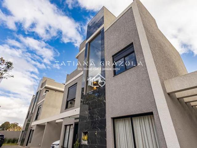Sobrado Triplex 124m² Campo Comprido — Residencial Paris Village, 3 Quartos Suíte c/ Closet