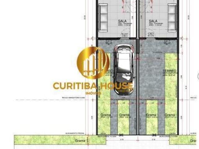 Sobrado triplex com banheiro no ático alto padrão de acabamentos no Umbará Curitiba