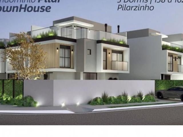 Sobrado triplex com terraço, suíte e infraestrutura para jacuzzi no Pilarzinho