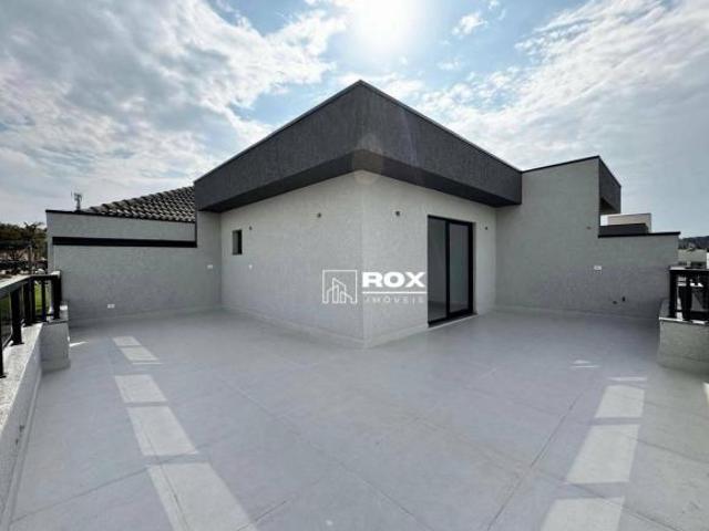 Sobrado tríplex com 3 quartos e amplo terraço à venda, 155 m² Santa Felicidade, Curitiba/PR