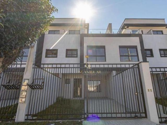 Sobrado Tríplex à venda no Cajuru 3 dormitórios 1 suíte, 136m² | Terraço com sala íntima | 2 vag
