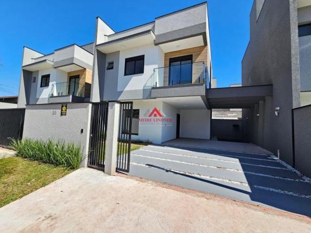 Sobrado Triplex de esquina com 03 Suítes e 189m² Afonso Pena São José dos Pinhais