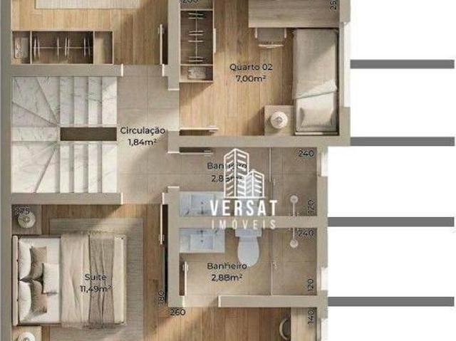 Sobrado Triplex em Condomínio à Venda no Jardim das Américas – 3 Quartos, Suíte, Terraço e 2 Vagas