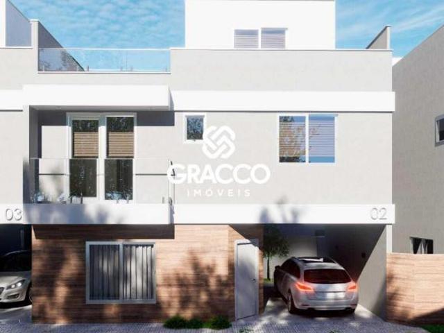 Sobrado Triplex Face Norte 172m² com Terraço 3 Quartos no Portão