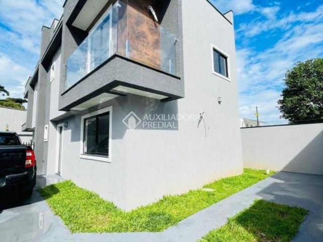 Sobrado triplex NOVO com designer moderno à venda dentro de condomínio, no Uberaba, Curitiba