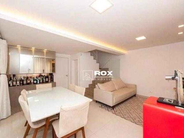 Sobrado tríplex, porteira fechada com 3 quartos à venda, 140 m², Santa Felicidade Curitiba/PR