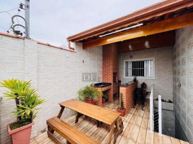 Sobrado 100mt² Moderno / 2 dormitórios / Quintal com churrasqueira / Terraço Gourmet / 1 vaga