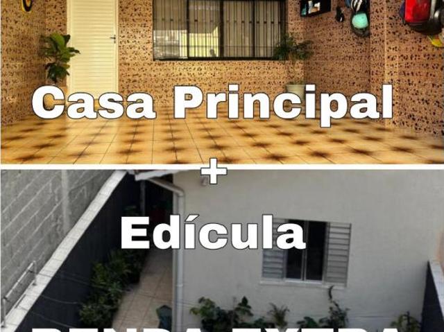 Sobrado 280m² Paulicéia Nobre + Edícula Renda Extra | 3 dorm. | 2vag. | R$670K