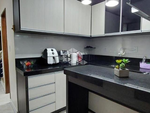 Sobrado 2 Dormitórios, semimobiliada, churrasqueira, 2 vagas, bairro São José/Canoas, aceita program