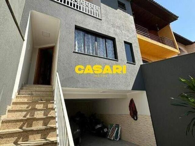 Sobrado 3 dormitórios com suíte e área gourmet à venda – Jardim Rina, Santo André