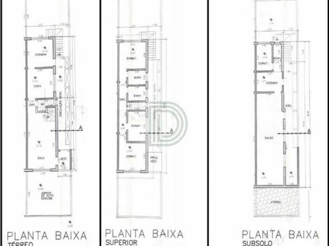 Sobrado 3 dormitórios e 2 vagas Jardim Ester