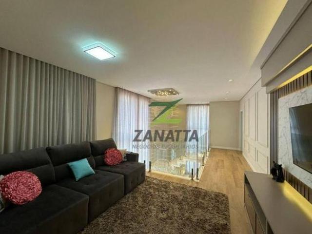 Sobrado com 3 dormitórios à venda sendo 3 suítes, 330 m² por R$ 2.790.000 Condomínio Residencial J