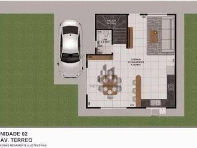 Sobrados a venda, 3 quartos, 3 suites, churrasqueira, à venda, 140 m² Novo Mundo