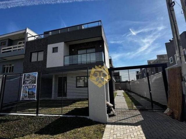 Sobrados em construção com 3 dormitórios à venda, 135 m² por R$ 899.000 Santa Felicidade Curitib