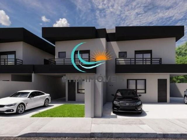 Sobrados médio padrão a 100 metros da praia em Construção com financiamento direto com construtor em