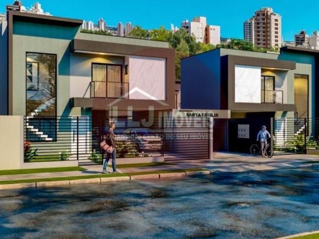 Sobrados novos perto do Bosque Municipal de Pinhais, Alto padrão de construção! Venha conferir!
