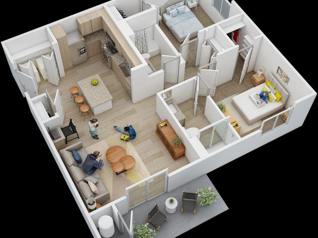 Sol38 by Liv 2 Bedroom Apartment for Rent at 3875 West Dobbins Road, Laveen, AZ 85339