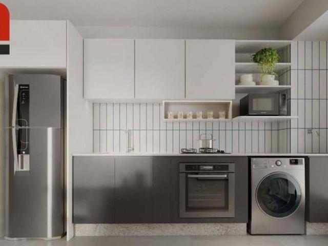 Sorano Apto 44m² 2 quartos, sacada gourmet e 1 vaga no Novo Mundo