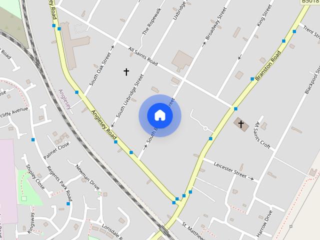 South Broadway Street, Staffordshire, Burton upon Trent, DE14