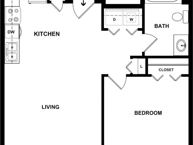 South Ridge Apartments 1 Bedroom Apartment for Rent at 2315 Greenwald St, Bellevue, NE 68123