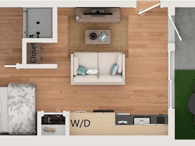 Southpaw Studio Apartment for Rent at 162 19th Ave, Seattle, WA 98122 Minor