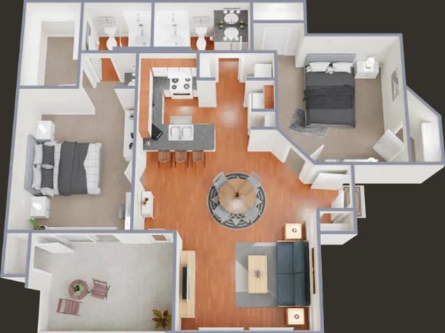 Sovereignty at Winter Park 2 Bedroom Apartment for Rent at 7745 Brandywood Cir, Winter Park, FL 32792