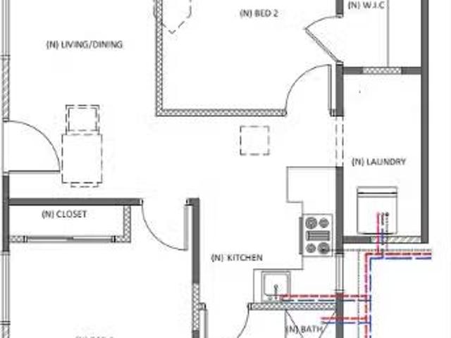 Small 656 sq ft 2 bd House in Monterey Park for $2390/month, 2.