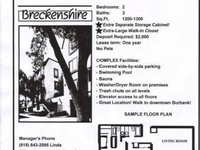 Spacious 2+2 Burbank Apartment