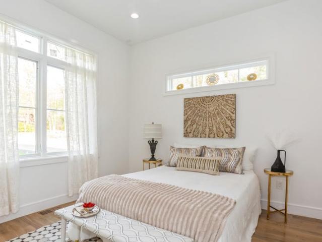 Spacious guest room in a newly constructed mansion