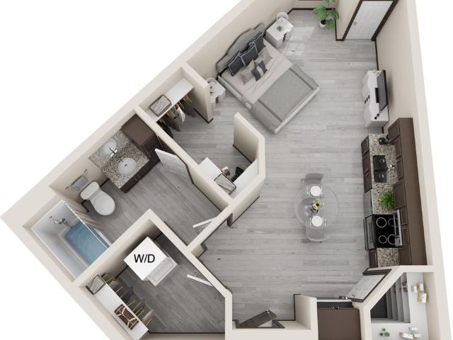 Spacious Studio Apartment