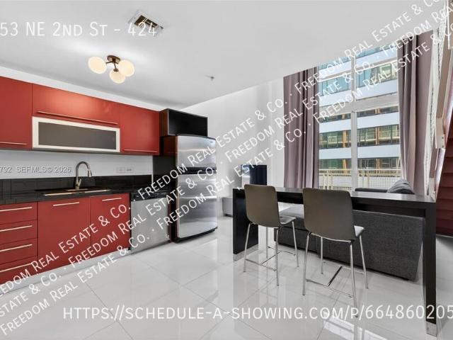 Spectacular Urban Loft Residence With One Bedroom And One And A Half Bathrooms In Downtown Miami