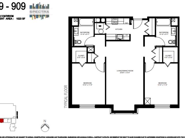 Spectra Park 1 Bedroom Apartment for Rent at 100 Trumbull St, Hartford, CT 06103 Downtown Hartford